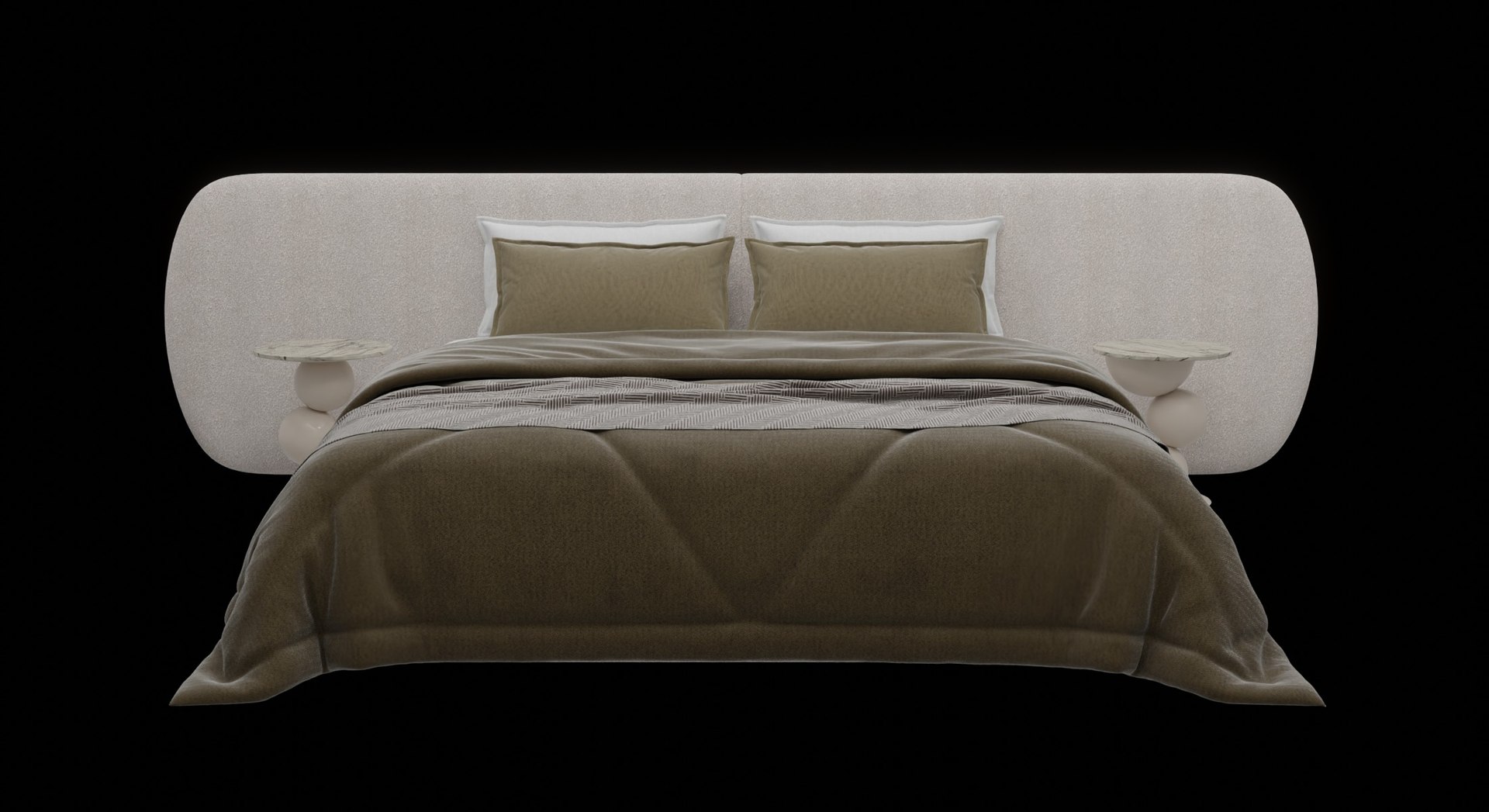 3D Bed Malbina - TurboSquid 2252609