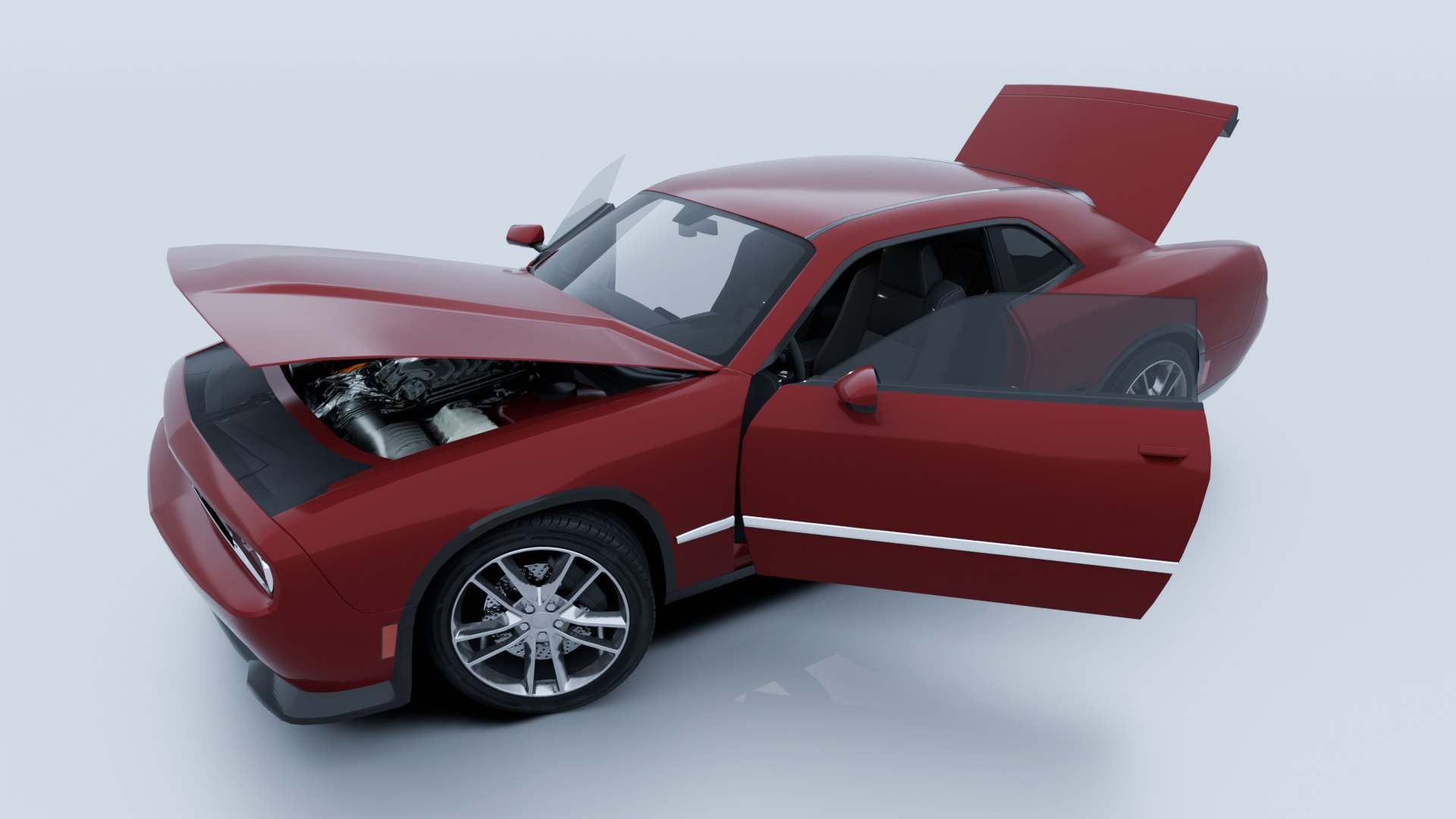 Muscle Car 1 3D - TurboSquid 2268521