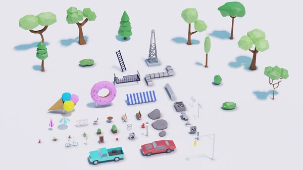 Polygon city 3D model - TurboSquid 1757062