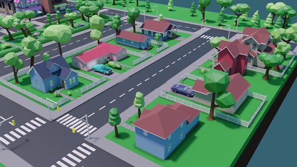 Polygon city 3D model - TurboSquid 1757062