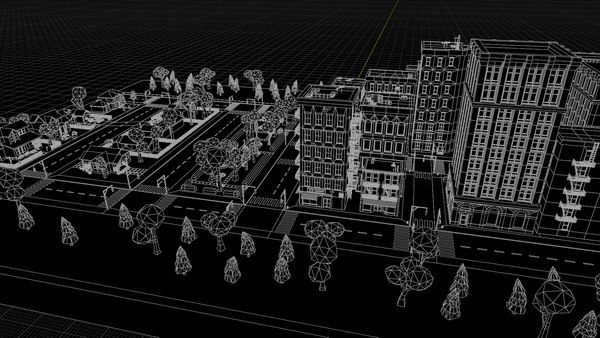 Polygon city 3D model - TurboSquid 1757062