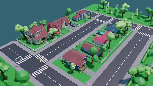 Polygon city 3D model - TurboSquid 1757062