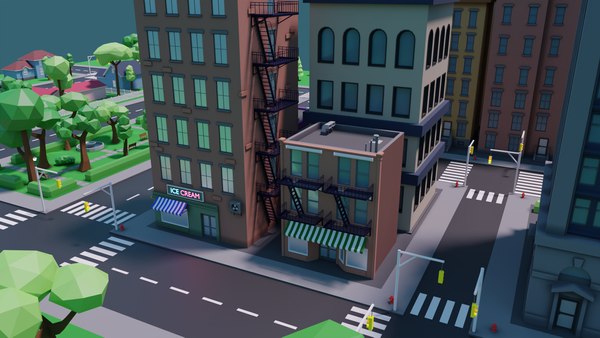 Polygon city 3D model - TurboSquid 1757062