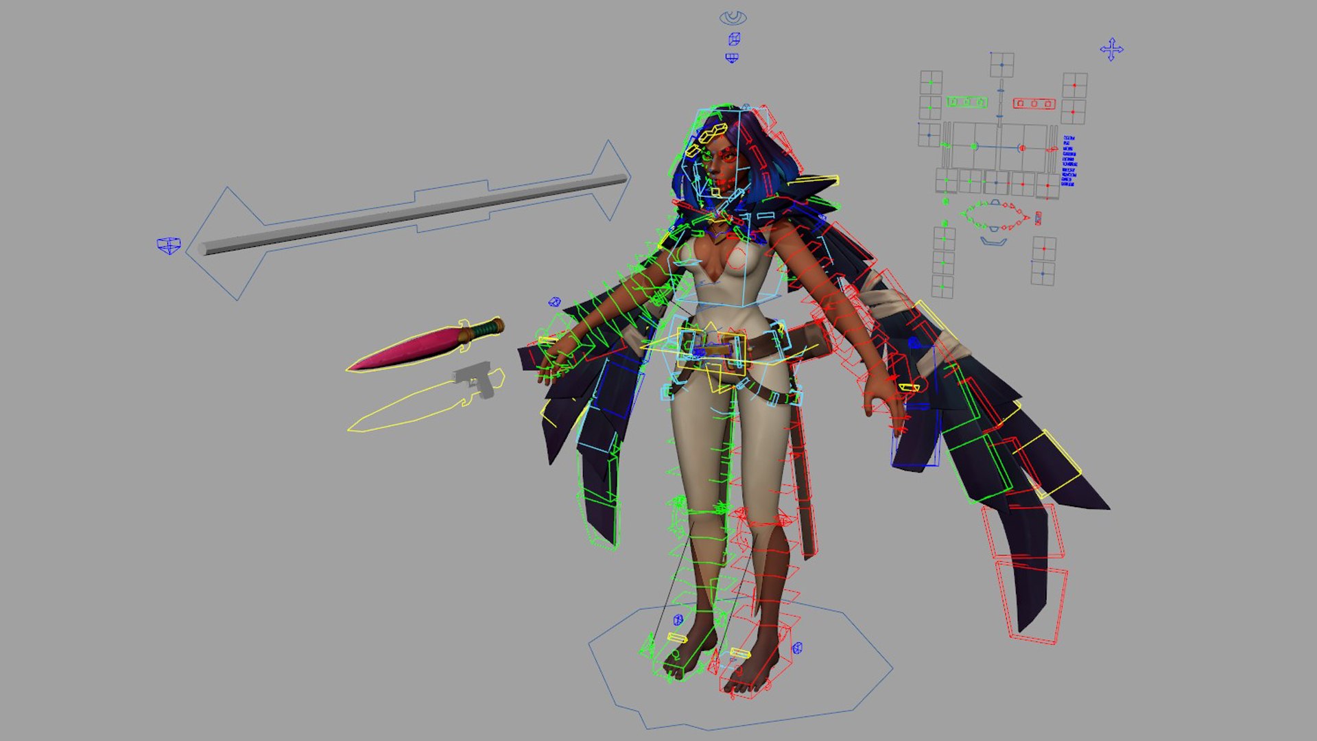 3D Sasha Anim Rig Model - TurboSquid 2218286