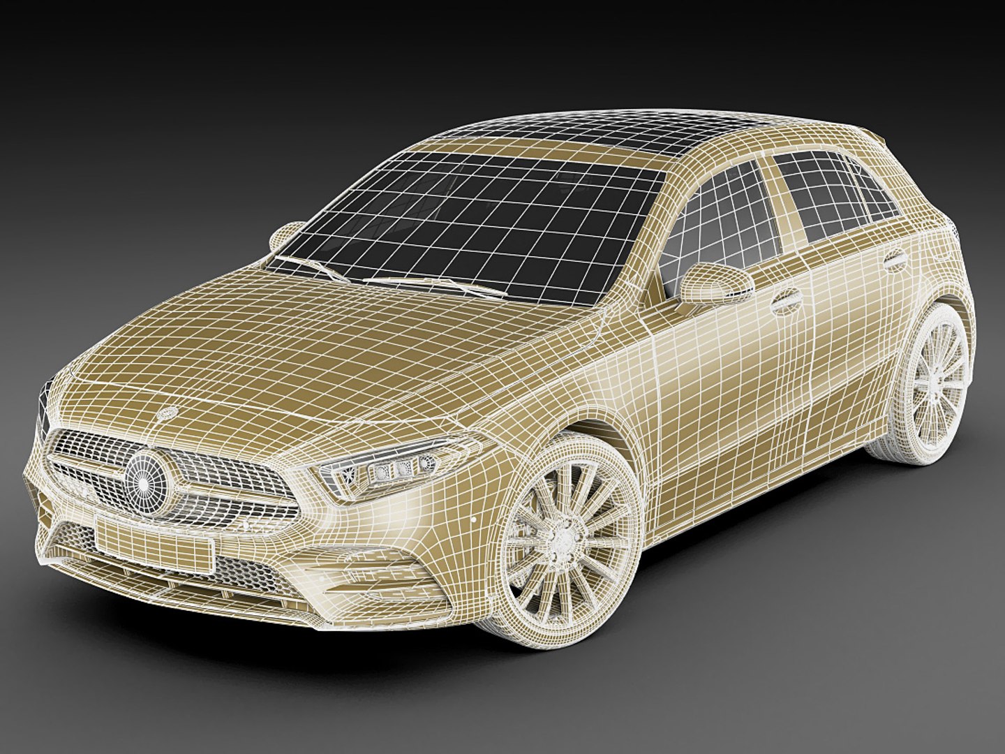 Mercedes A-class Amg Model - TurboSquid 1258902