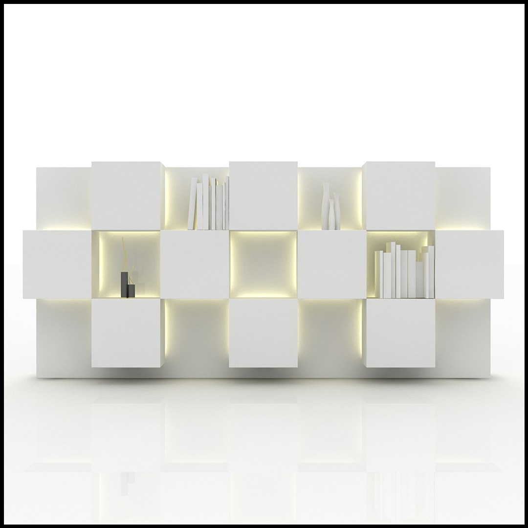 Wall Unit Design Interior 3d 3ds