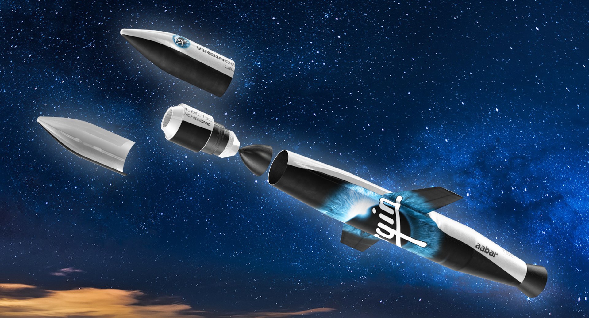 3D Virgin Galactic Rocket Satellite - TurboSquid 1261720
