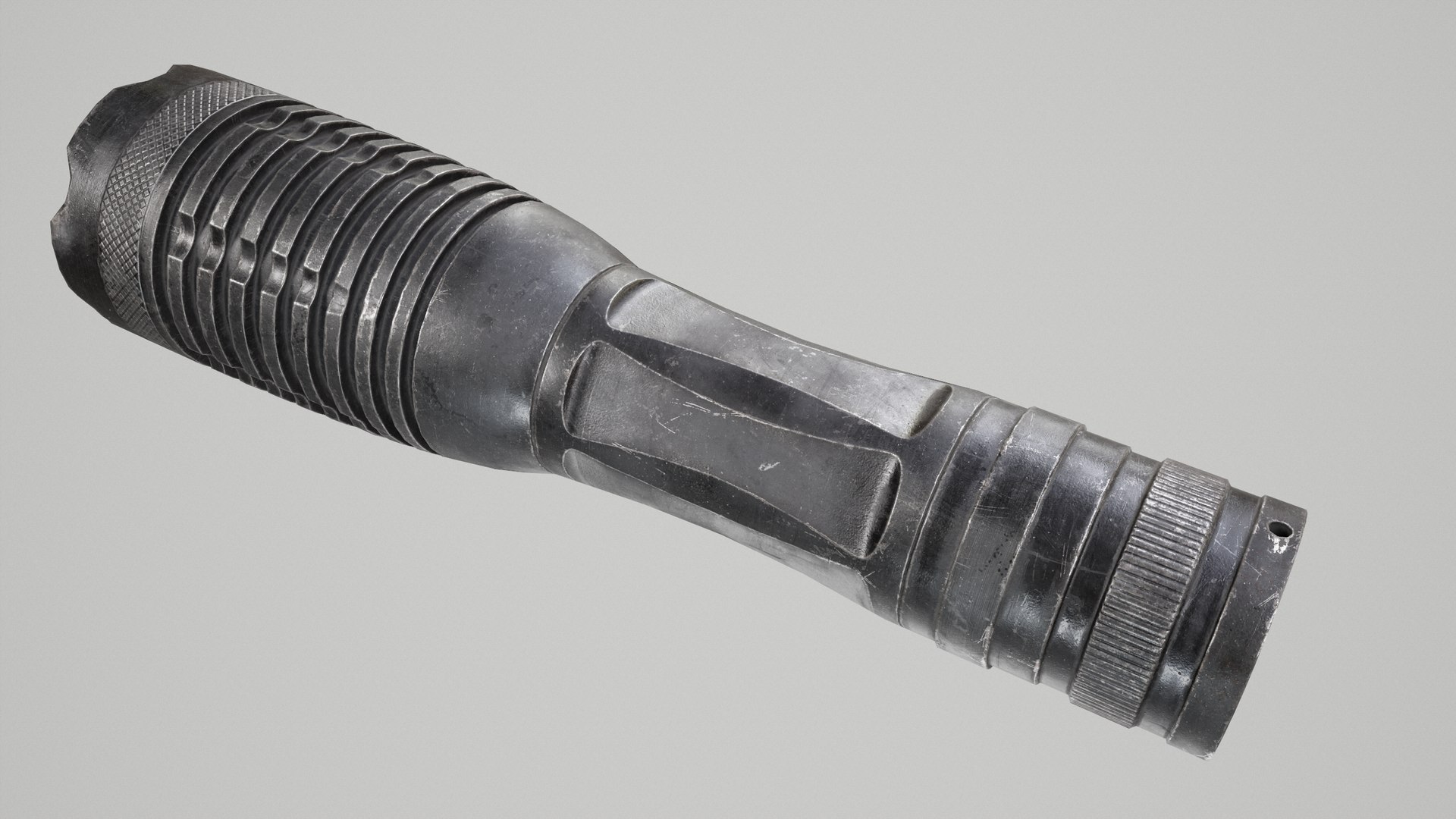 Tactical Flashlight Gameready PBR Lowpoly And Bonus Skins Low-poly 3D ...