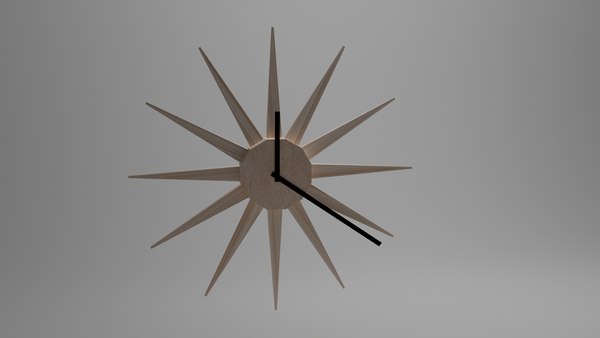 3D Modern Wall Clock 3D model - TurboSquid 1736300