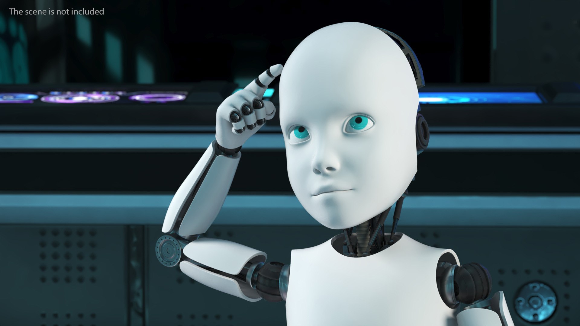 Cyborg Baby Rigged 3D Model - TurboSquid 2376915