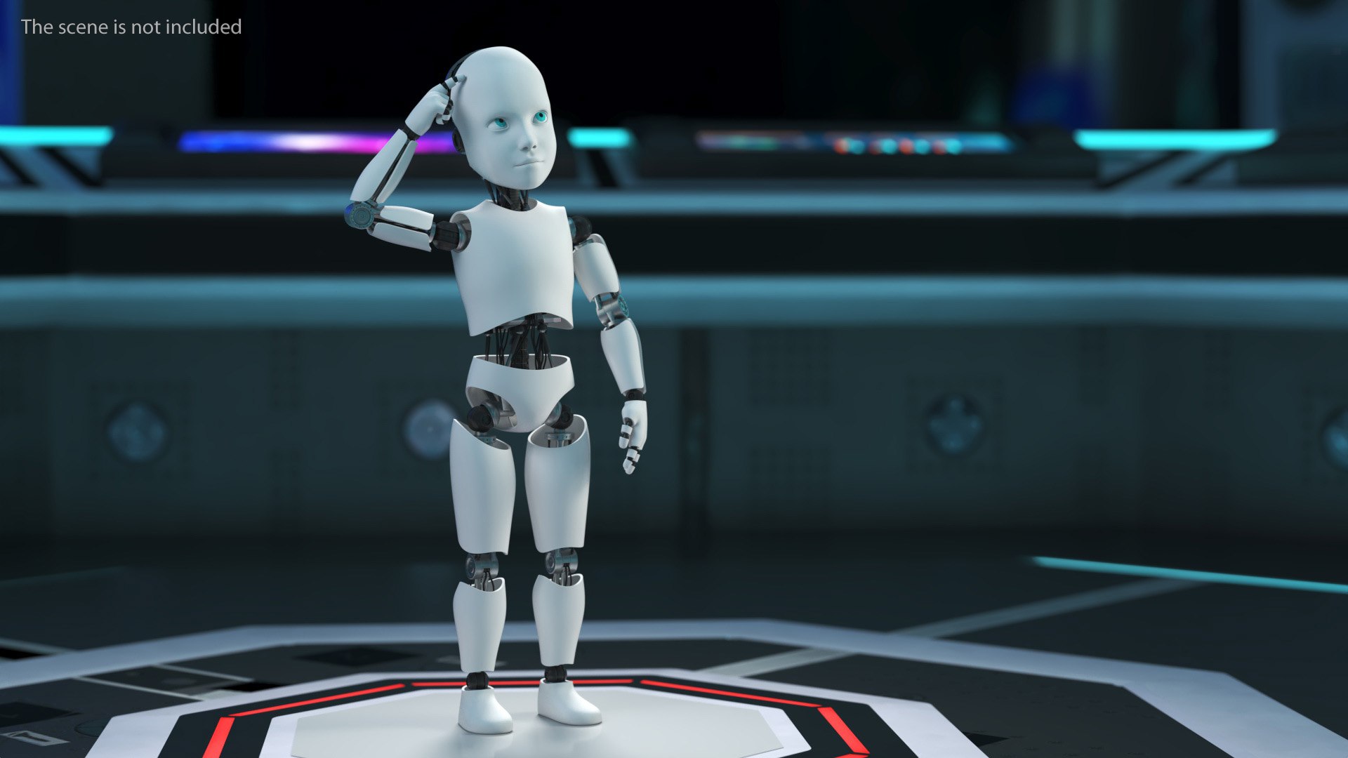 Cyborg Baby Rigged 3D Model - TurboSquid 2376915