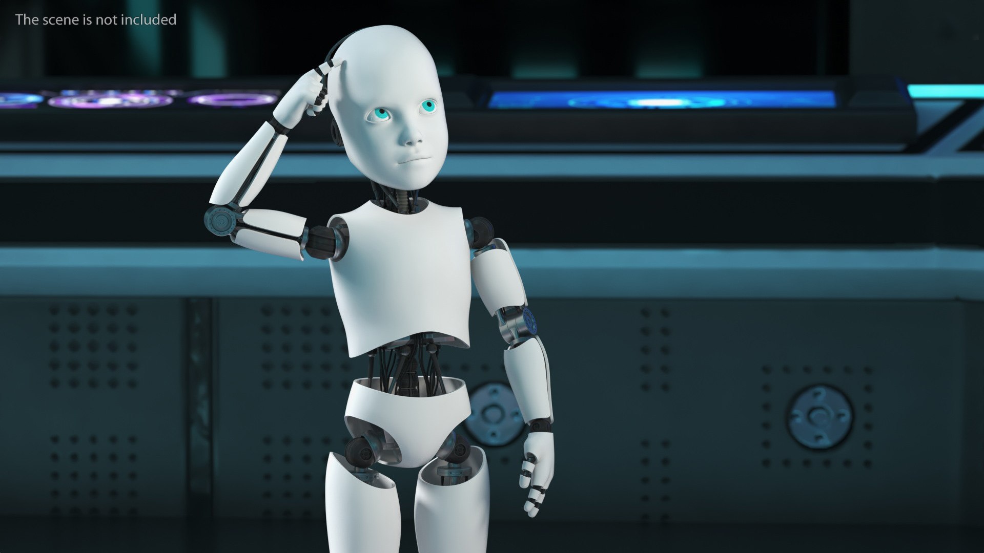 Cyborg Baby Rigged 3D Model - TurboSquid 2376915