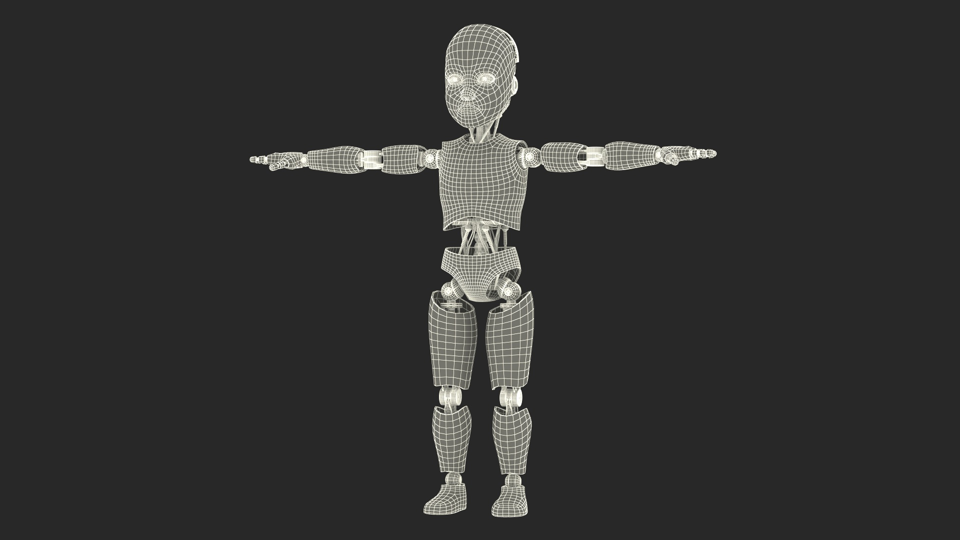 Cyborg Baby Rigged 3D Model - TurboSquid 2376915