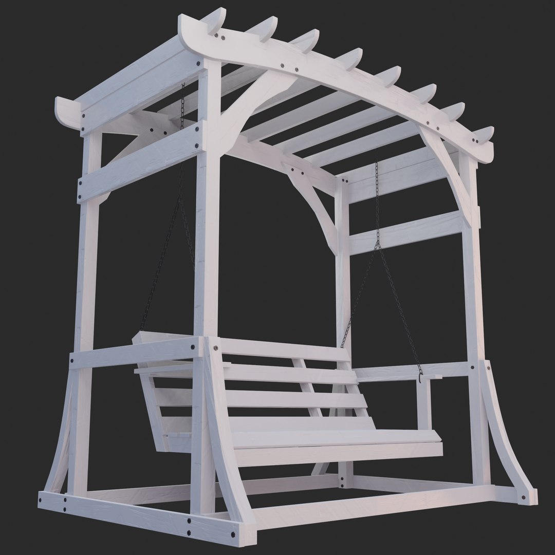 3D Arbor With Swing - TurboSquid 1888801