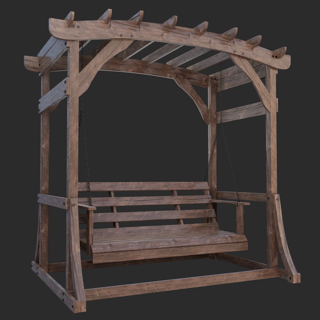 3D Arbor With Swing - TurboSquid 1888801