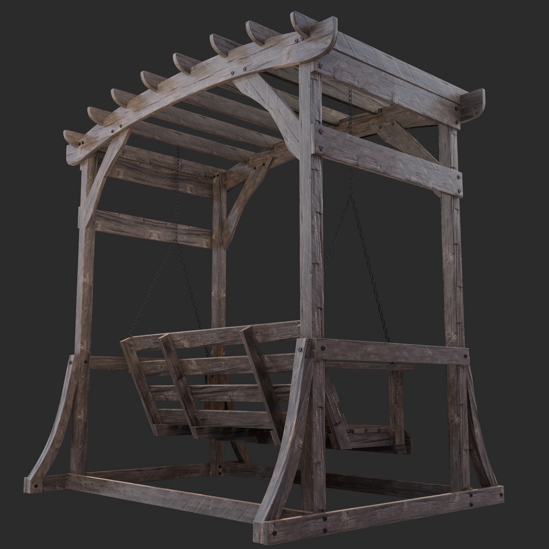 3D Arbor With Swing - TurboSquid 1888801
