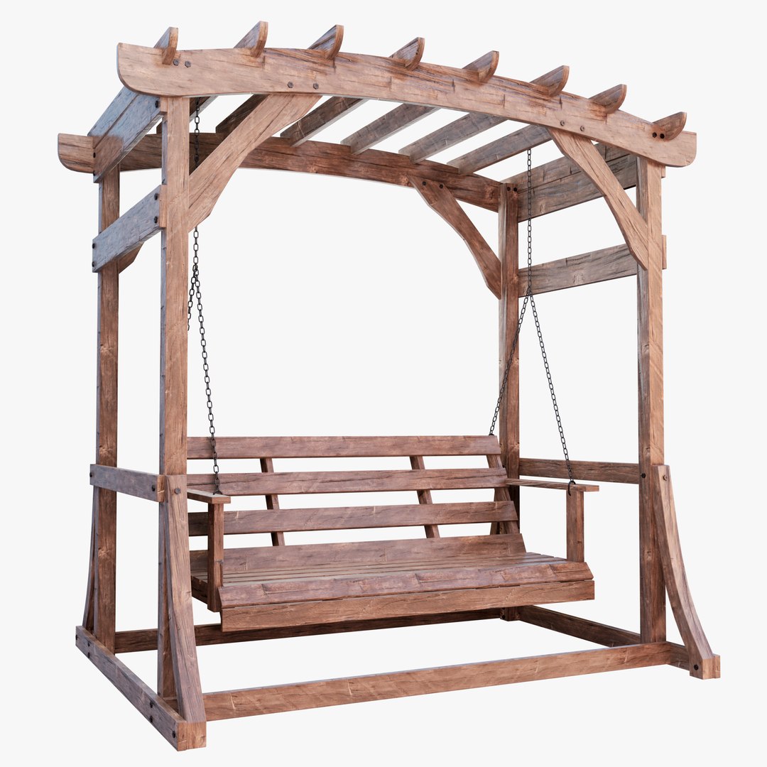 3D Arbor With Swing - TurboSquid 1888801