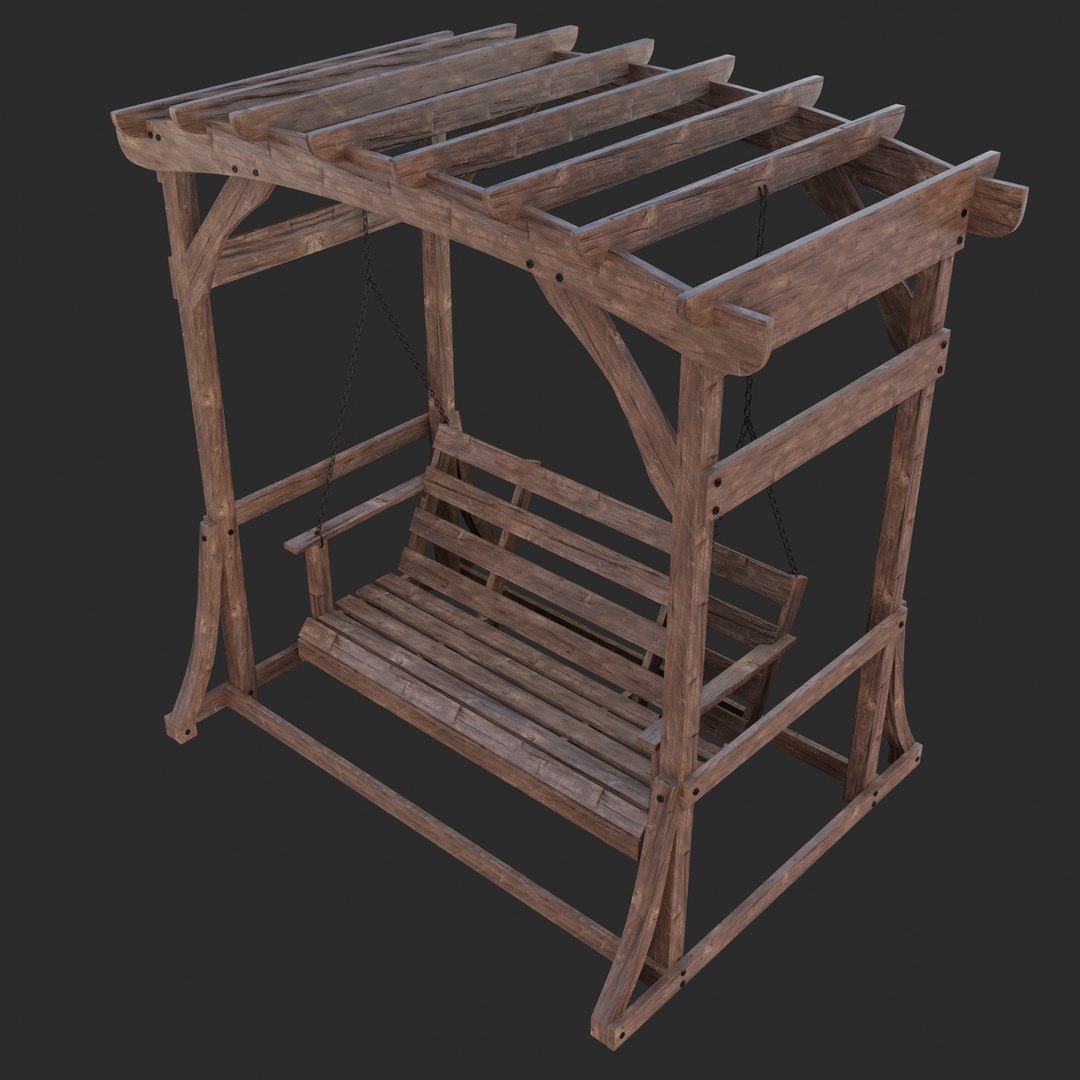 3D Arbor With Swing - TurboSquid 1888801