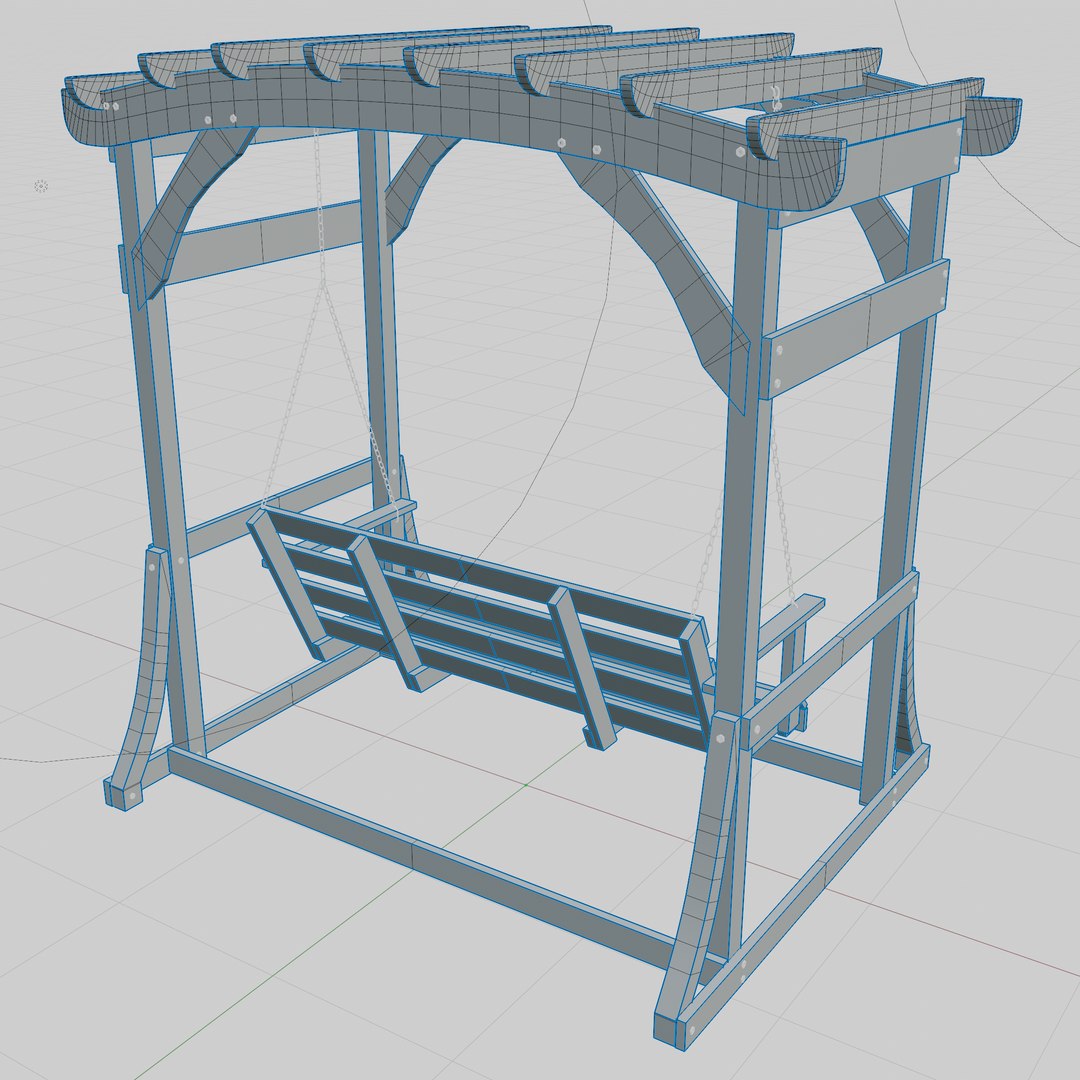 3D Arbor With Swing - TurboSquid 1888801