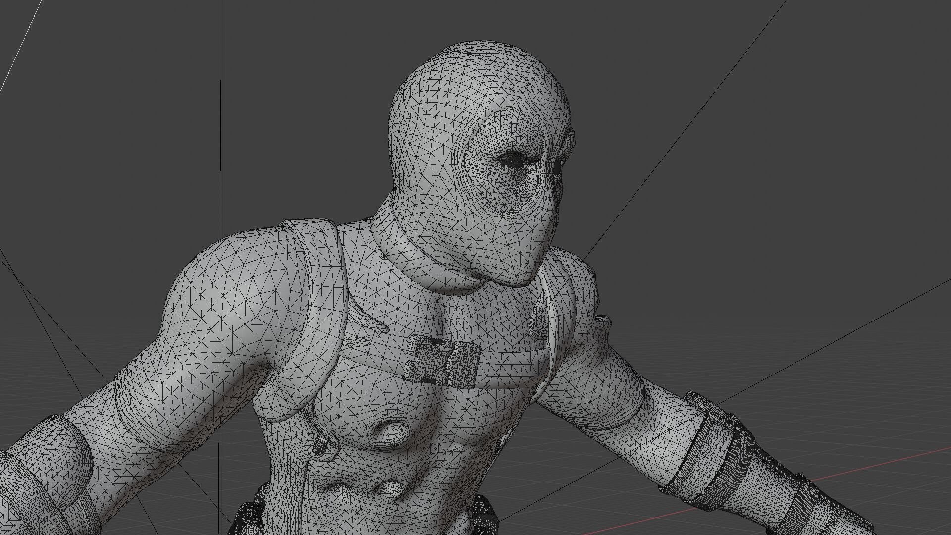 3D Deadpool Low Poly Realistic 3D Model - Textured And Game-Ready Model ...