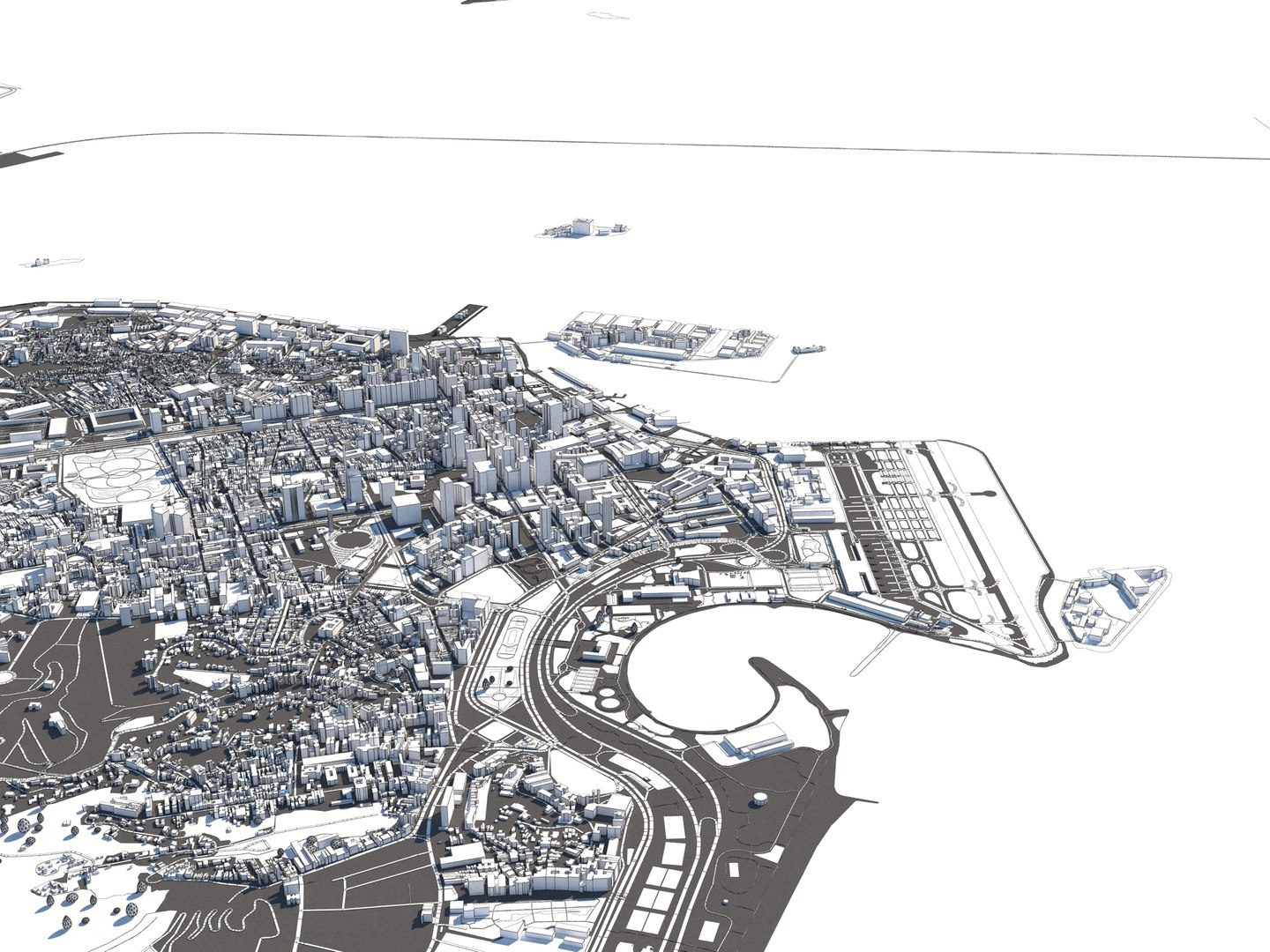 Buildings Houses Maps 3D Model - TurboSquid 1631020