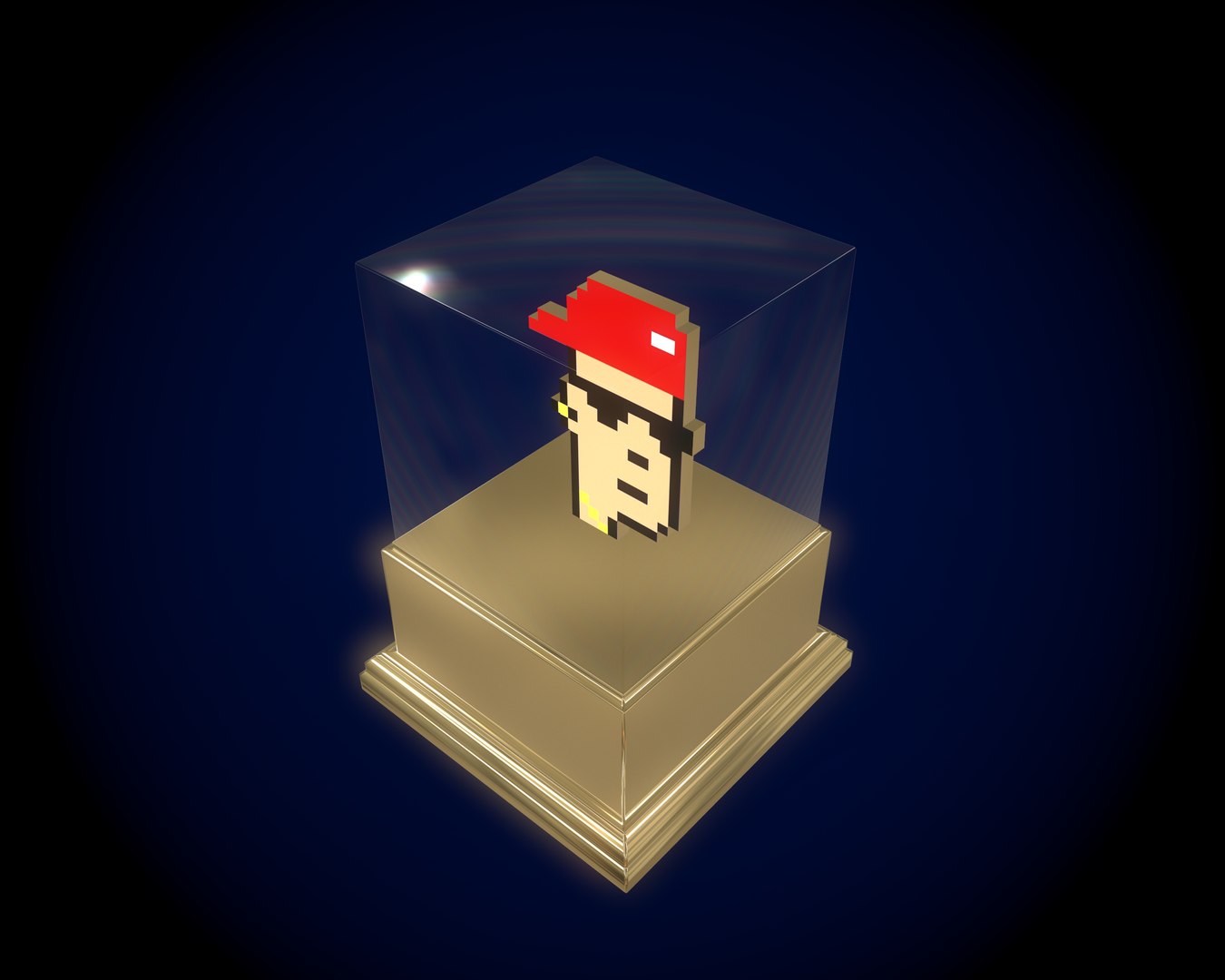 Gold Punk Low-poly 3D Model - TurboSquid 1803624