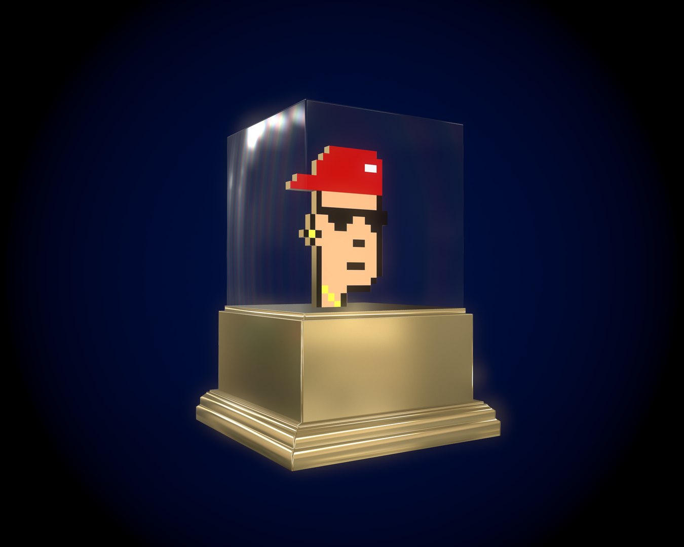 Gold Punk Low-poly 3D Model - TurboSquid 1803624