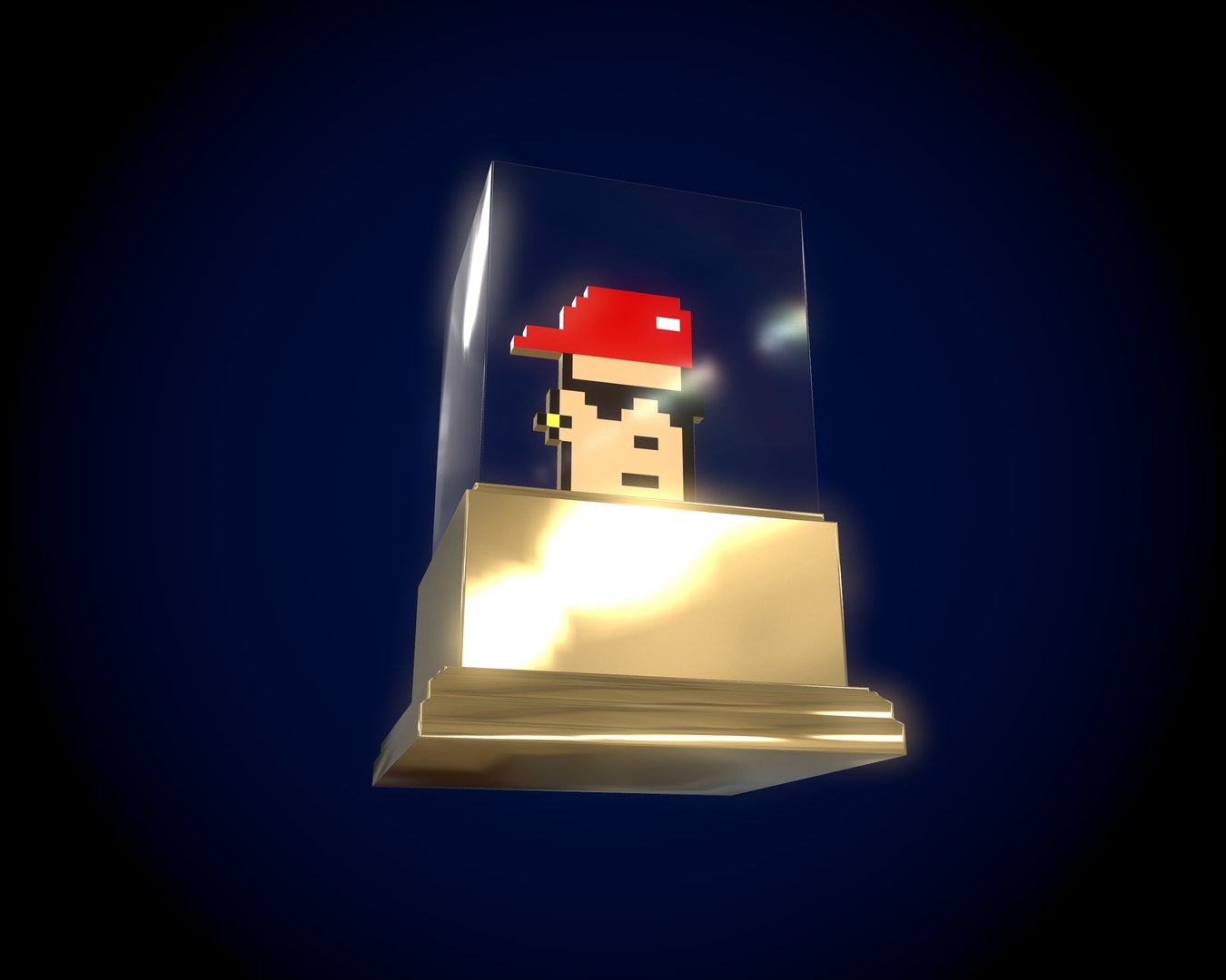 Gold Punk Low-poly 3D Model - TurboSquid 1803624