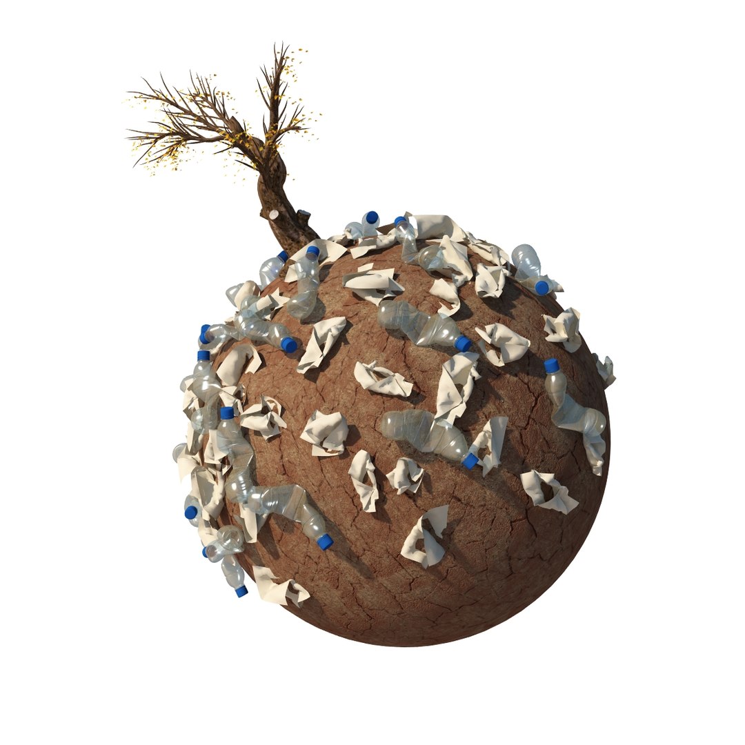 3d Planet Garbage Model