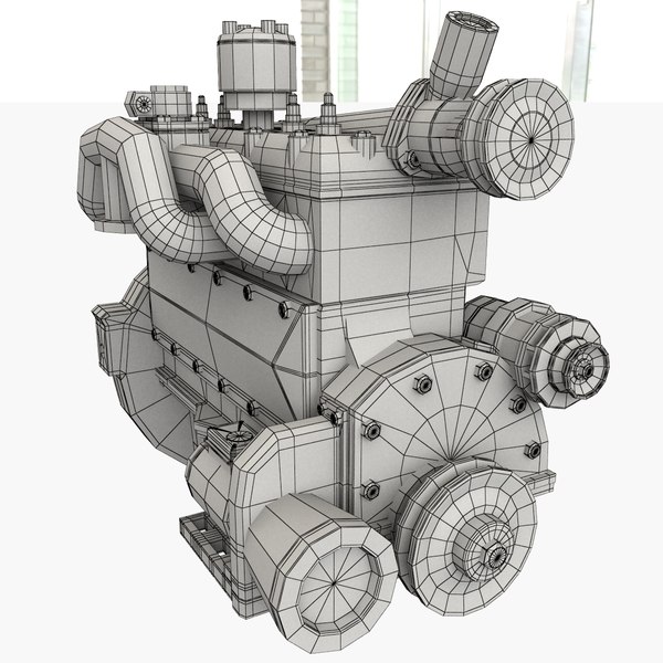 engine modelled 3ds