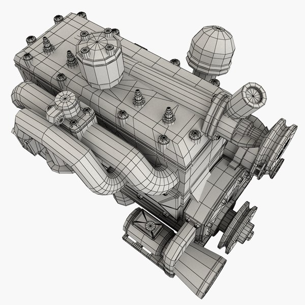 engine modelled 3ds