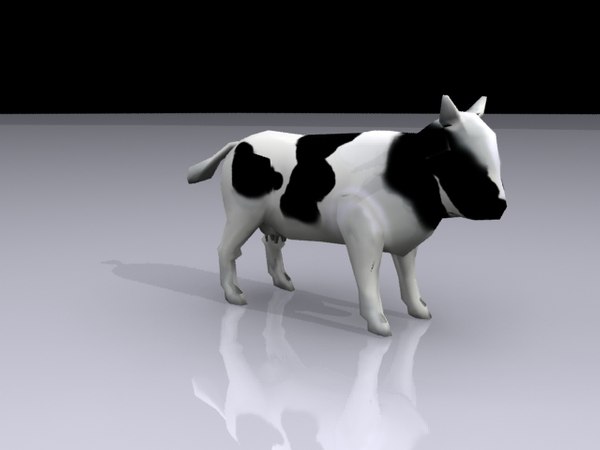 cow polys 3d model