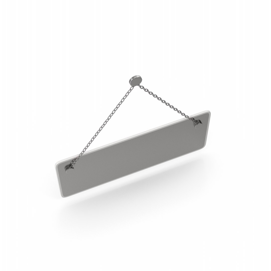 Red Hanging Closed Sign 3D Model - TurboSquid 2029589