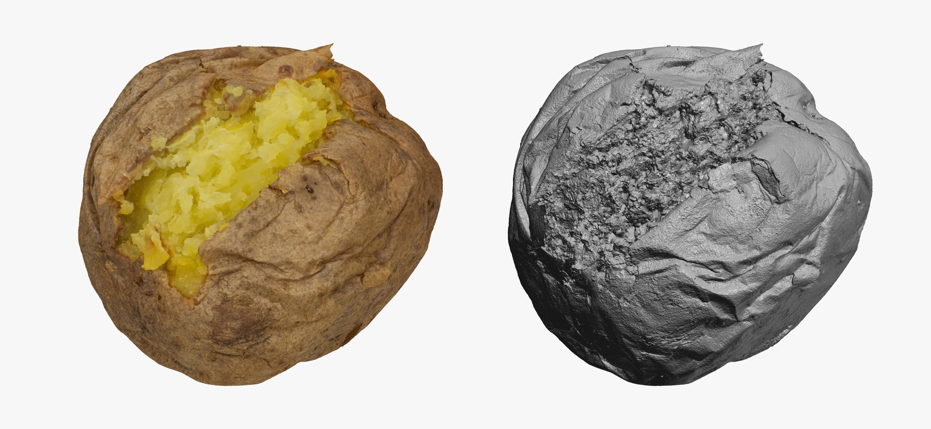 3D Jacket Potato 01 RAW Scan - TurboSquid 1957020