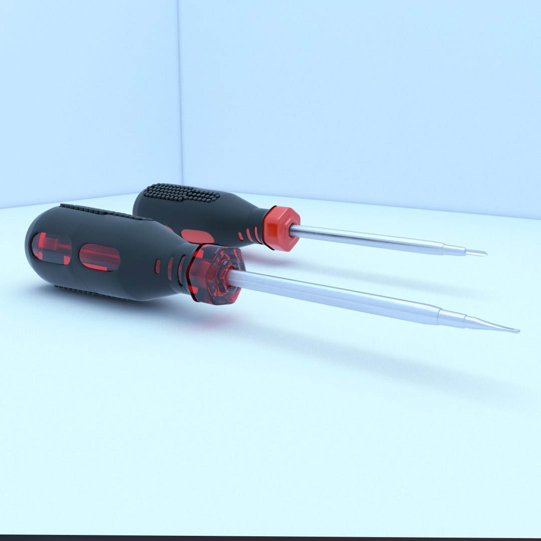 3d model screwdriver phillips head