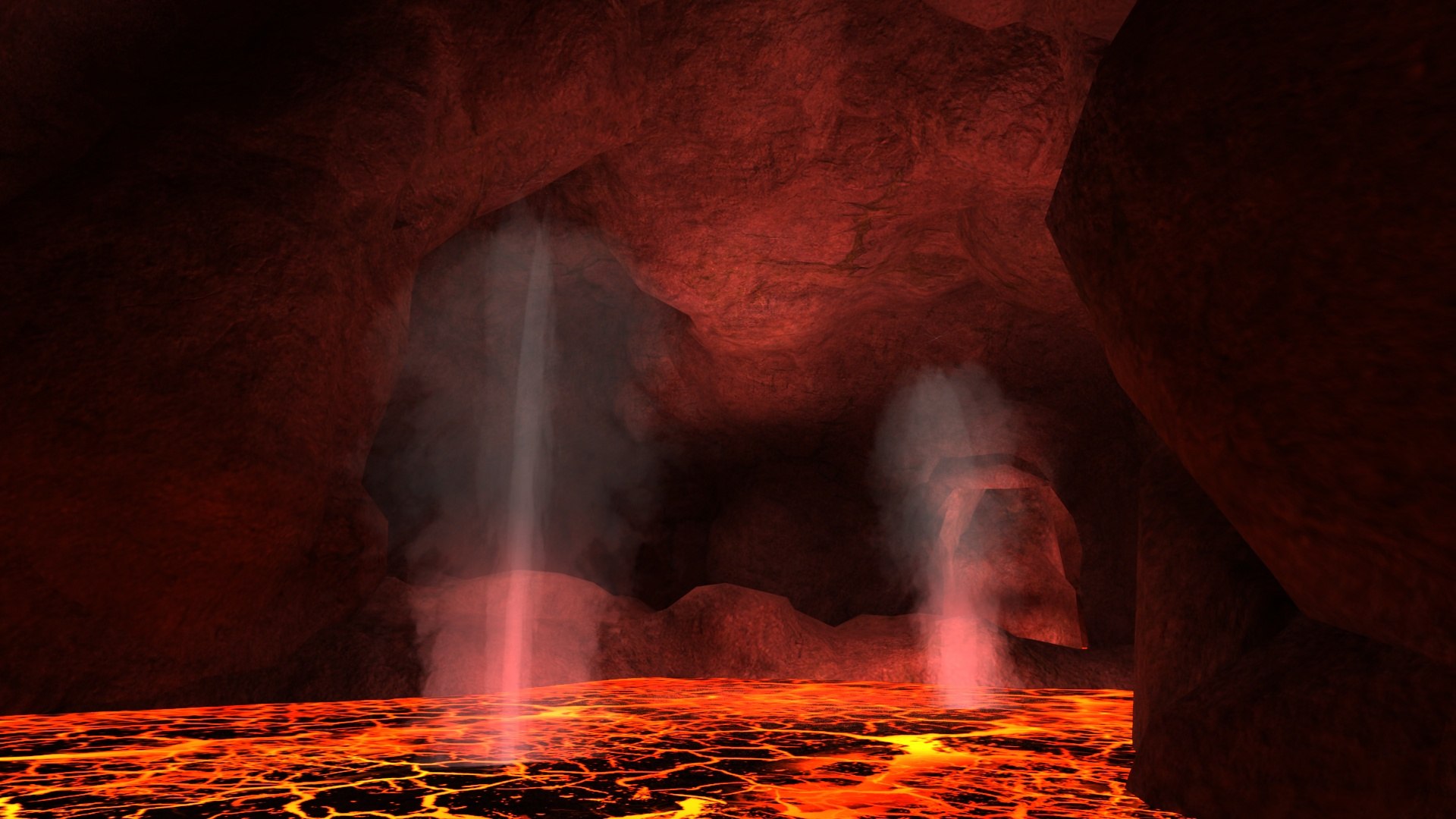 Cave Entrance Cave Underground Magmas Craters Mountain 3D Model ...