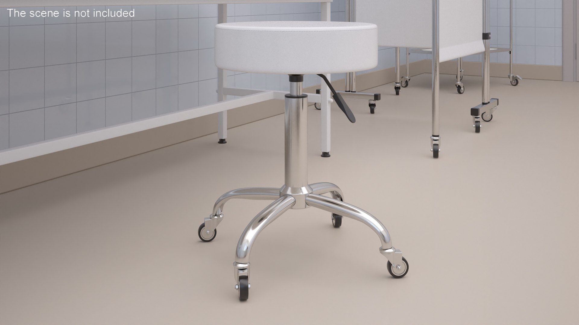 3D Rolling Medical Spa Stool - TurboSquid 2097523