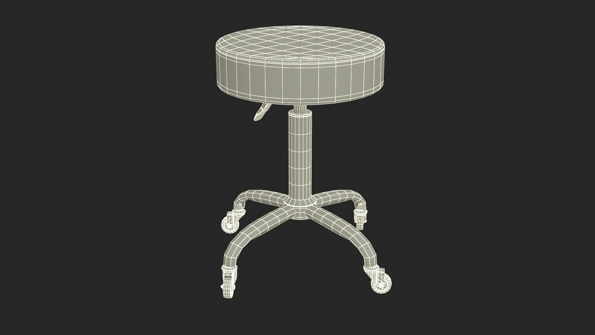 3D Rolling Medical Spa Stool - TurboSquid 2097523