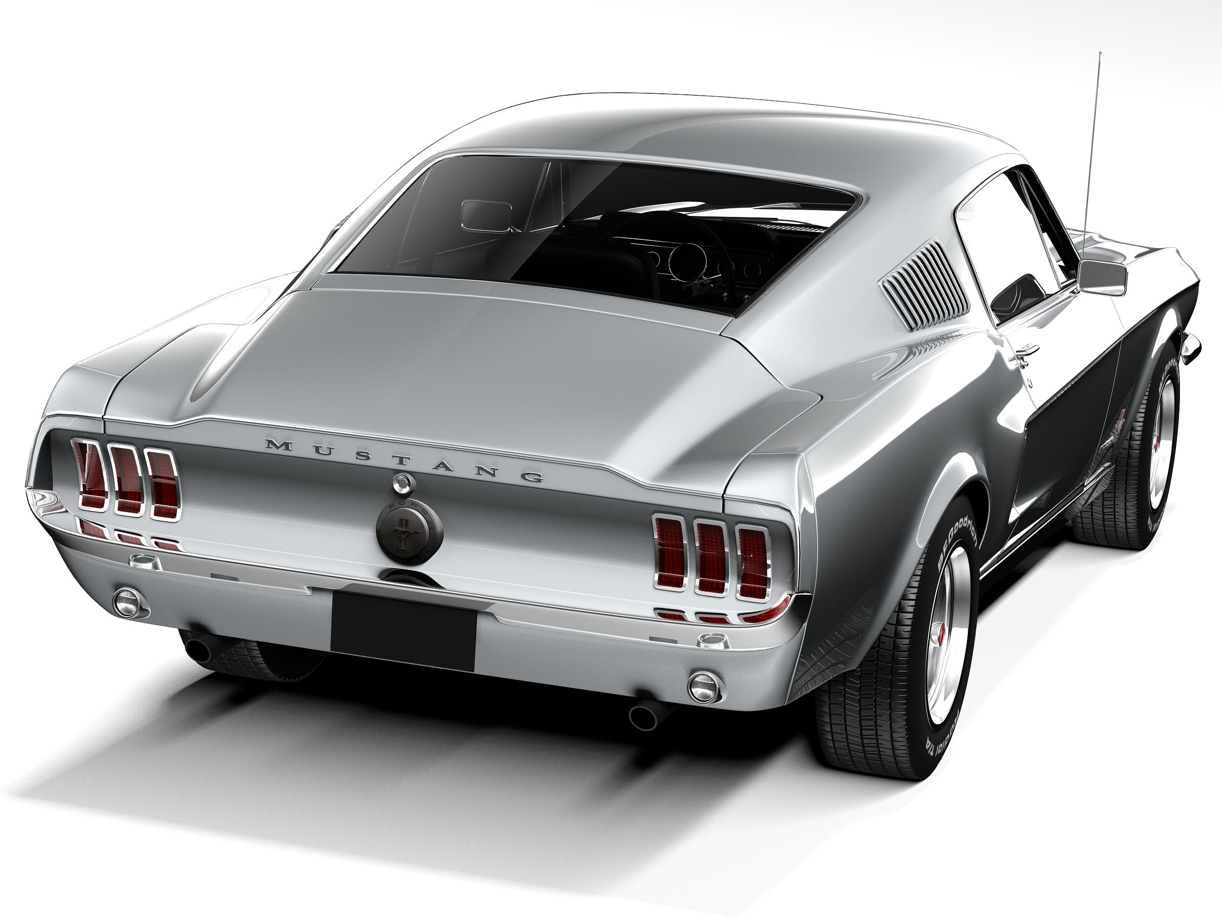 modelo 3d Ford Mustang Fastback 1967 - TurboSquid 2224184