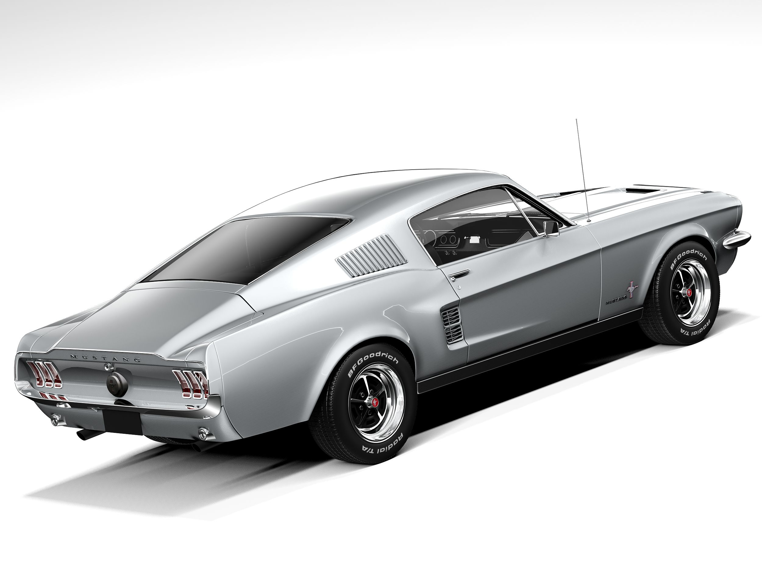 modelo 3d Ford Mustang Fastback 1967 - TurboSquid 2224184