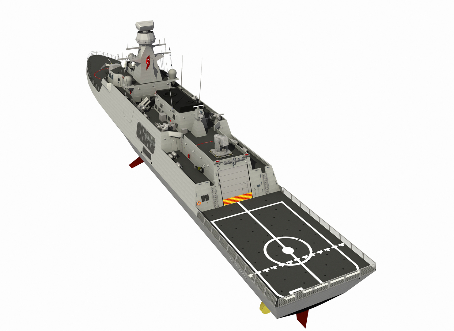 Milgem class corvettes warship 3D - TurboSquid 1318296