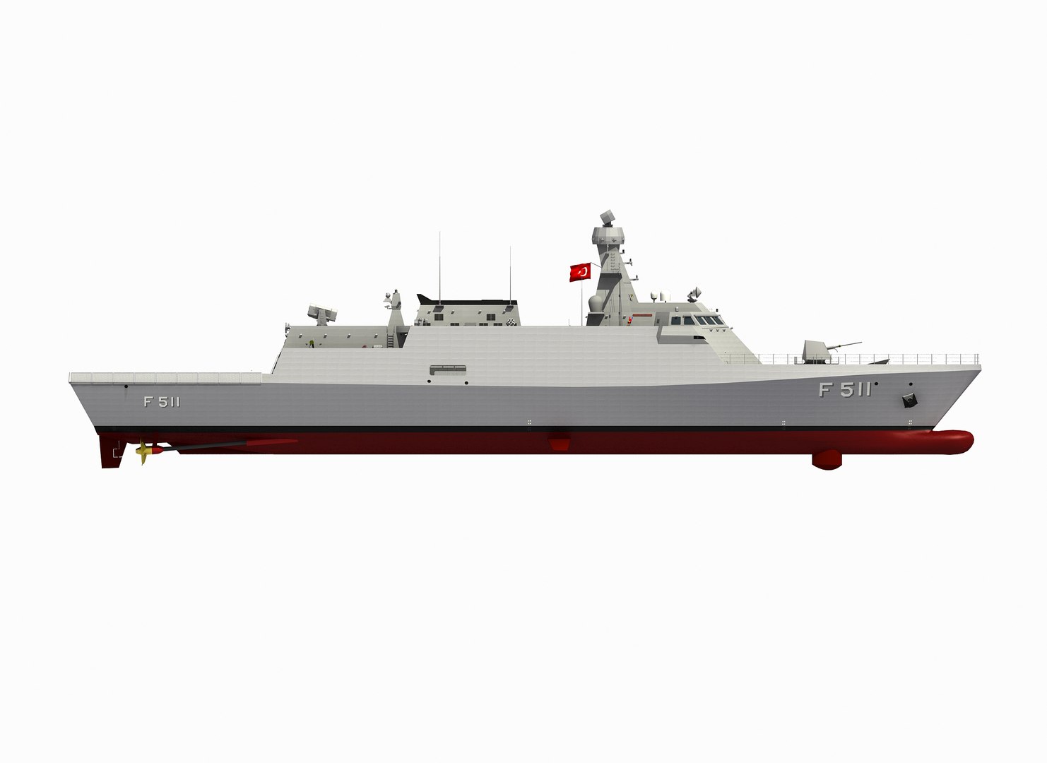 Milgem class corvettes warship 3D - TurboSquid 1318296