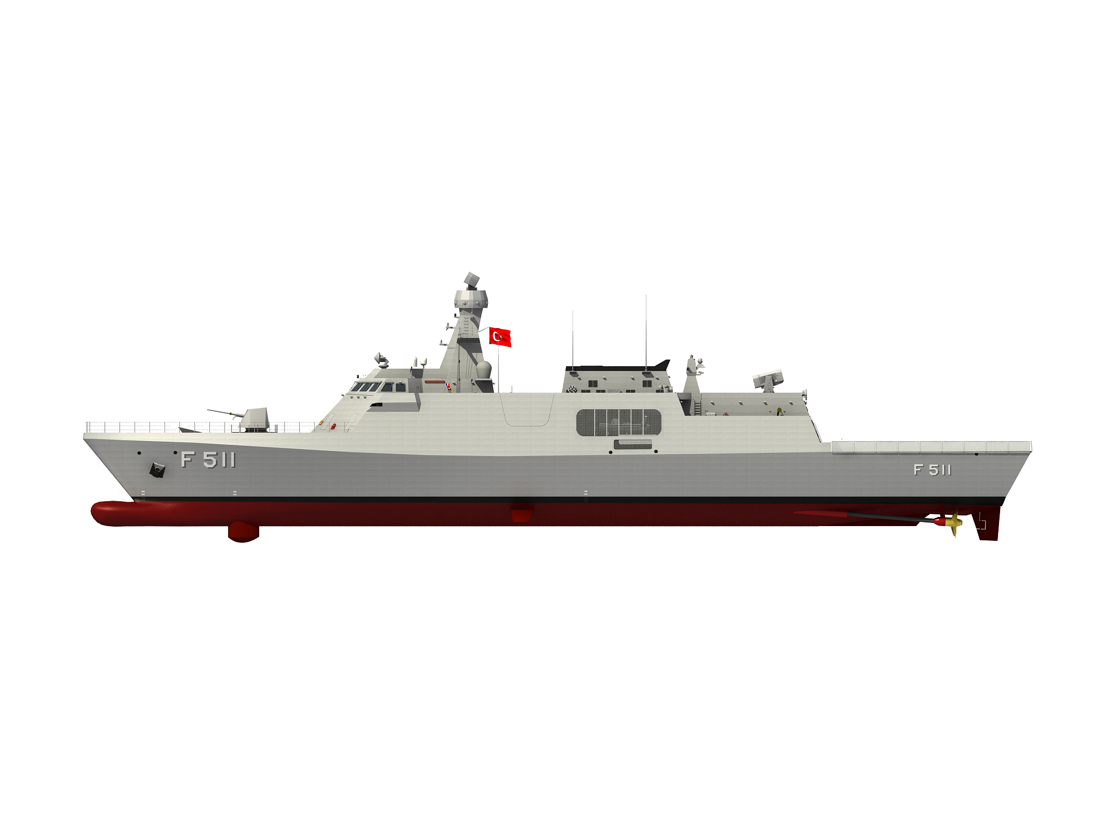 Milgem class corvettes warship 3D - TurboSquid 1318296