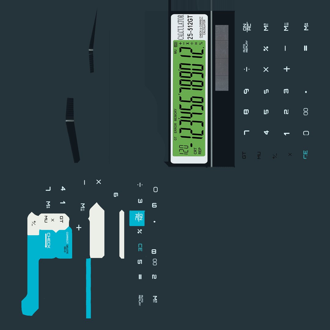 Calculator 3D Model - TurboSquid 2264443