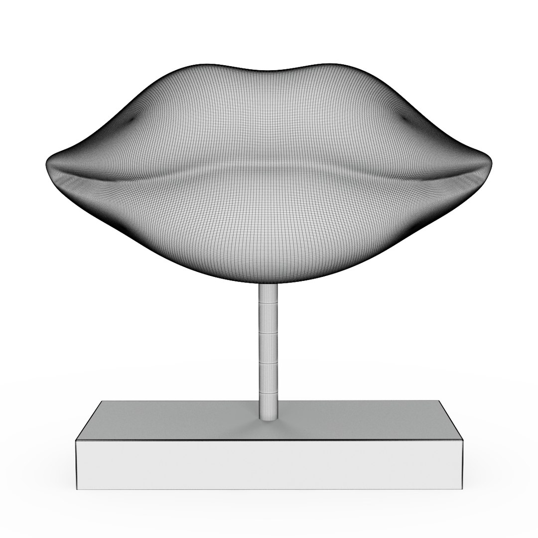 3d Model Lips Figurine