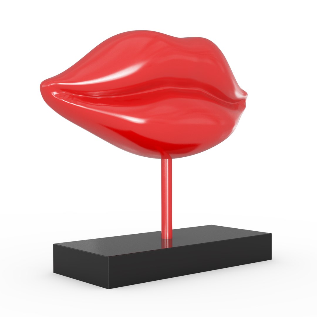 3d Model Lips Figurine