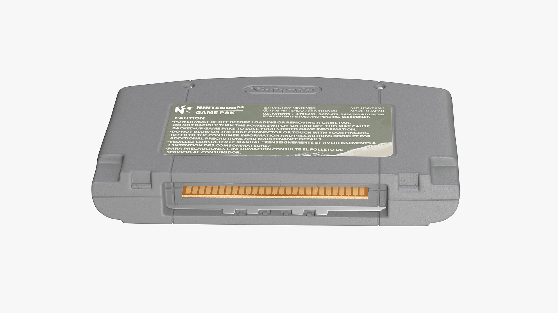 3D Nintendo 64 Game Cartridge Model - TurboSquid 2071815