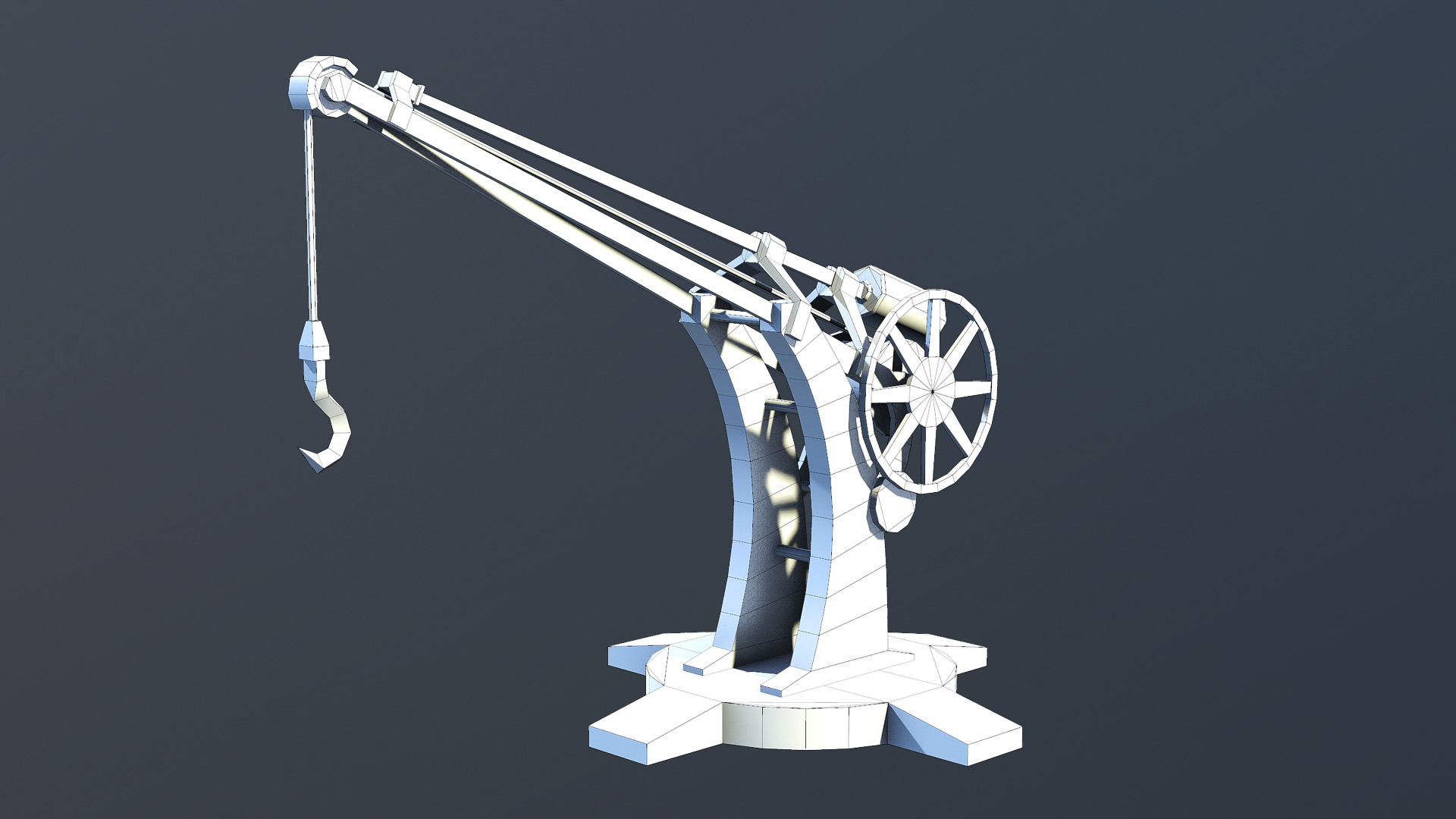 Set low-poly cranes 3D model - TurboSquid 1505238