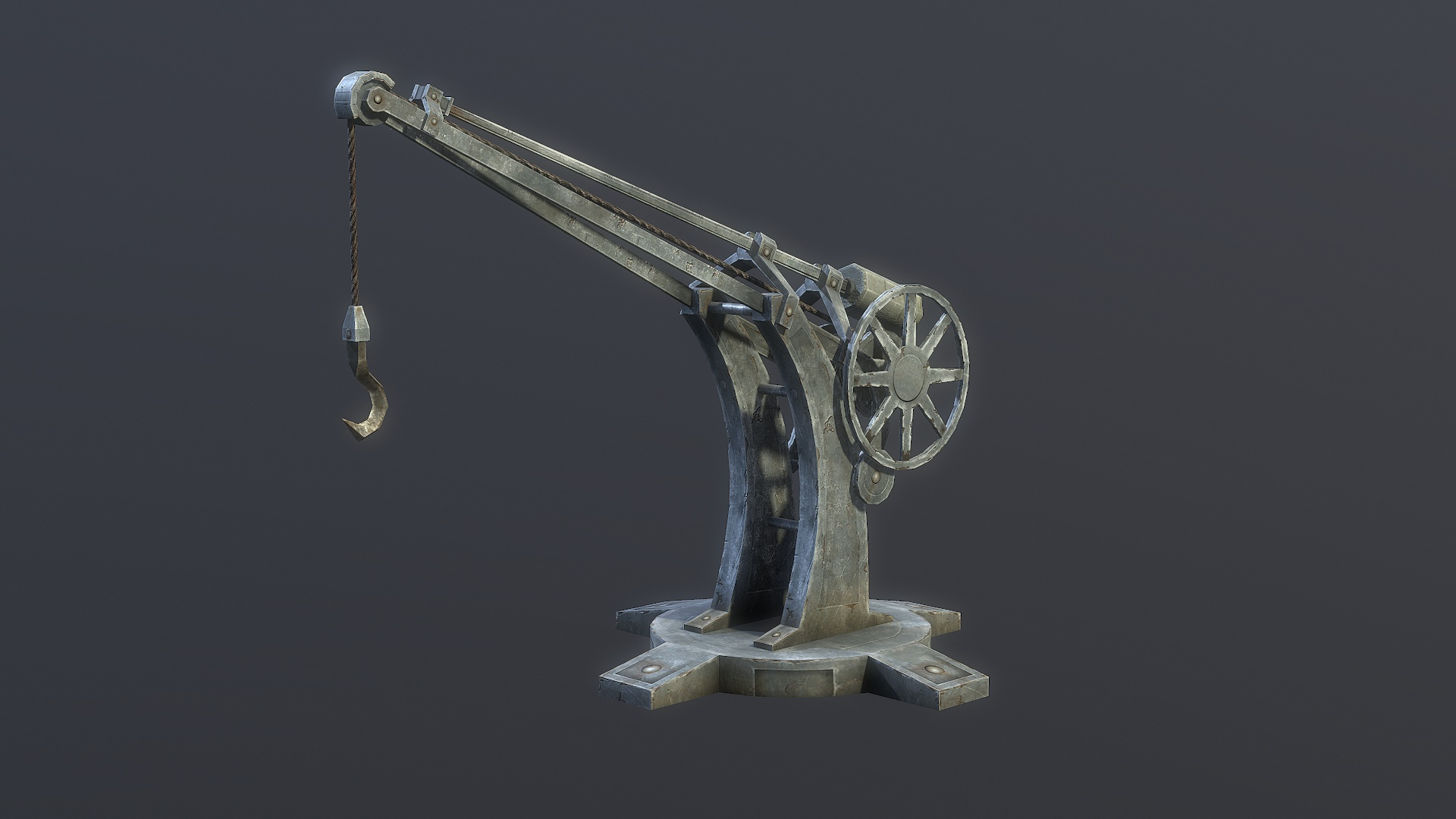 Set Low-poly Cranes 3D Model - TurboSquid 1505238