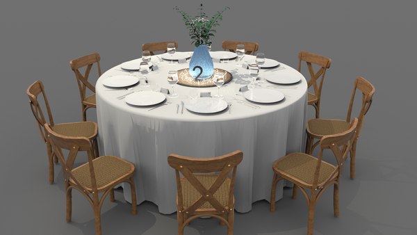 Rustic Table 3d Model Turbosquid 2035260